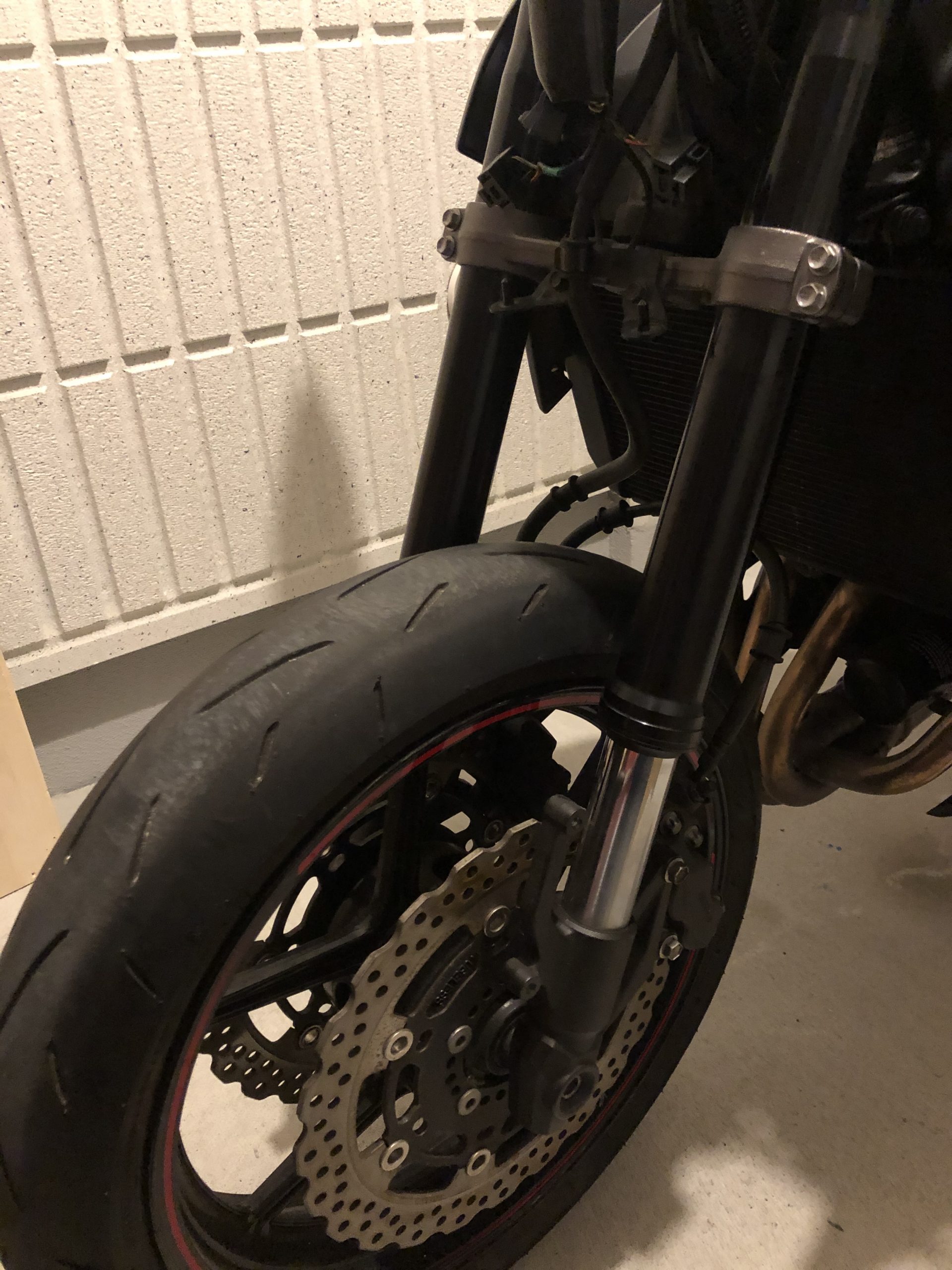 Z800 フロントフォーク交換 その1 | でぃーのガレージライフブログ