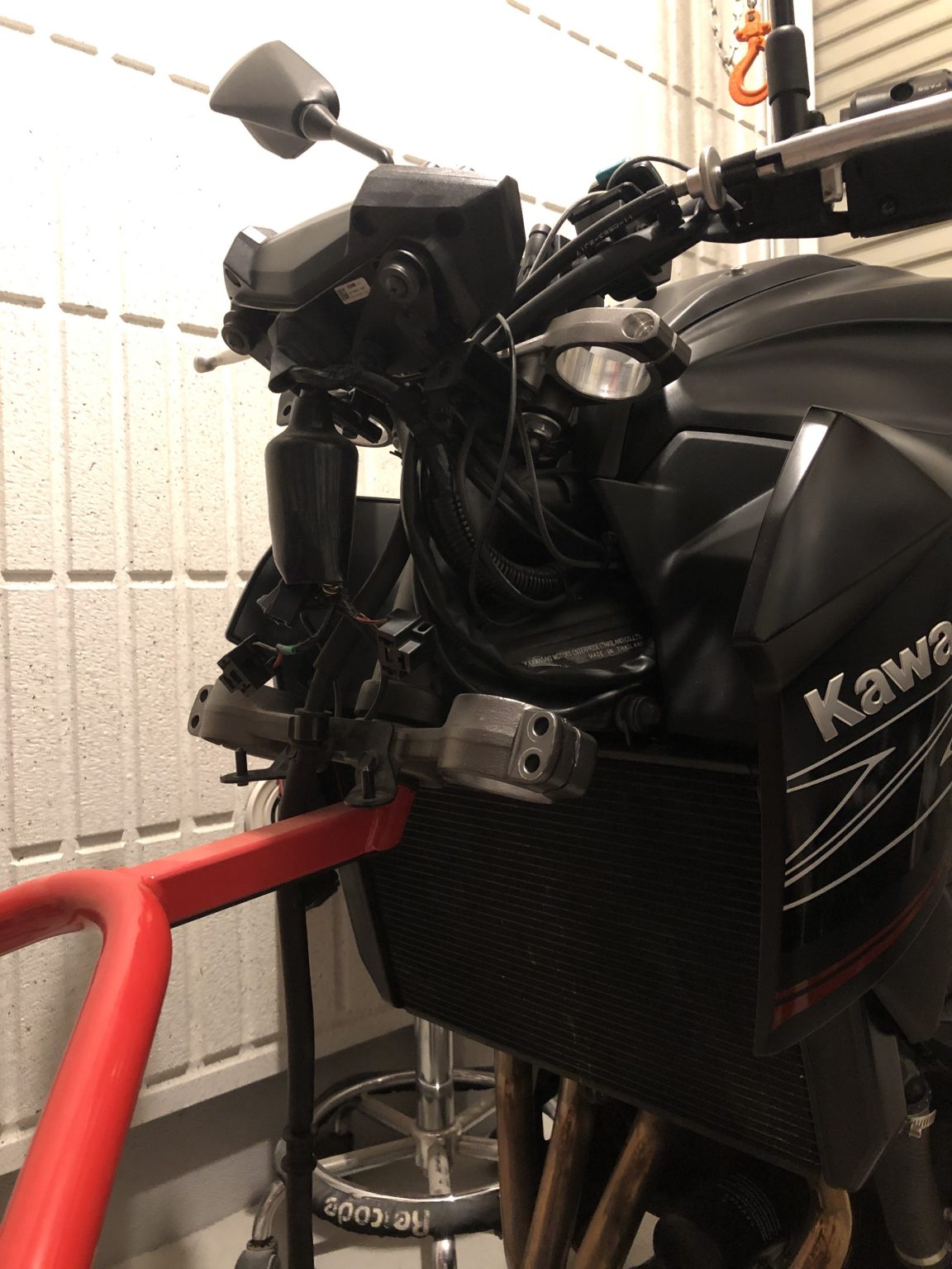 Z800 フロントフォーク交換 その1 | でぃーのガレージライフブログ