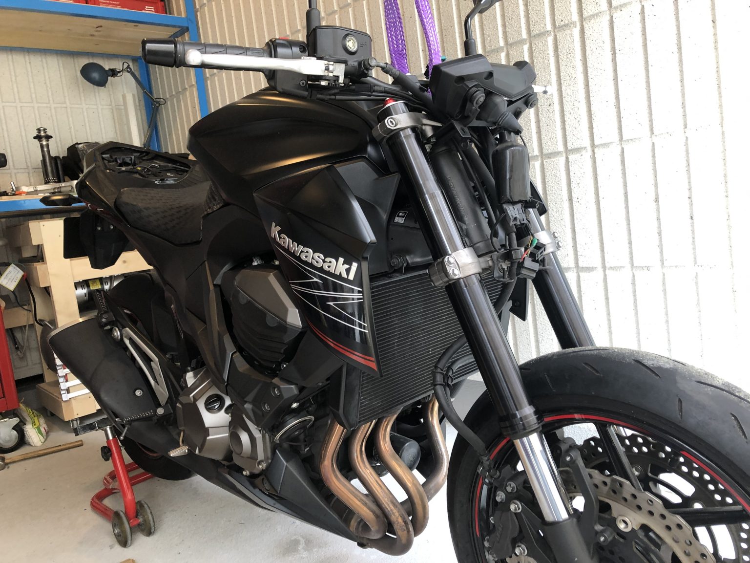 Z800 フロントフォーク交換 その2（ステム流用編） | でぃーのガレージライフブログ